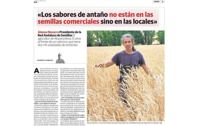 Entrevista a Alonso Navarro, presidente de la Red Andaluza en el diario ...